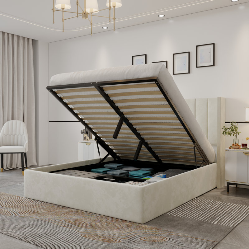 Gas lift bed base store